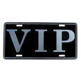 VIP Black Mirrored Embossed Aluminum License Plate US Made Car Truck ...