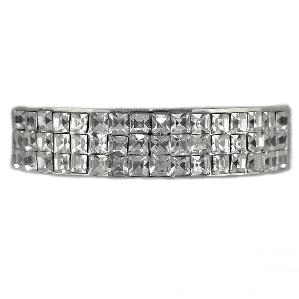 VIP Bling Grillz Six Tooth Top Bling Silver Tone Princess-Cut Teeth Hip ...