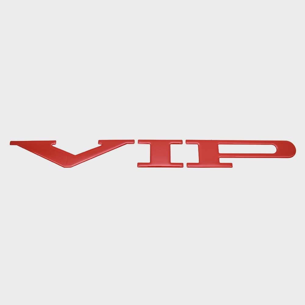 VIP Boat Raised Lettering Decal | 24 x 2 3/8 Inch Red - Walmart.com