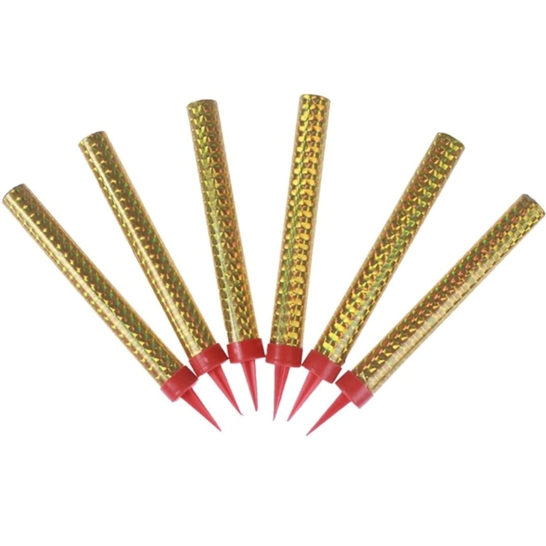 VIP Extended-Burn Bottle Sparklers, Gold Reflective, 8 Inches, 35 ...