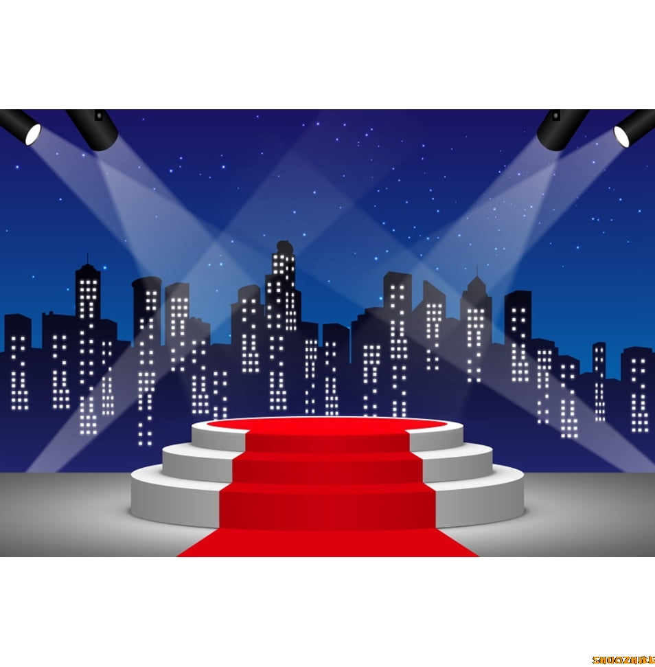 VIP Carpet Movie Theme Backdrop Birthday Party Star Evt Curtain Light ...