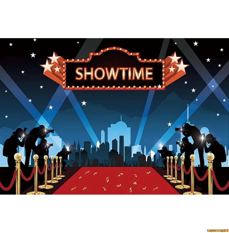 VIP Carpet Movie Theme Backdrop Birthday Party Star Evt Curtain Light ...