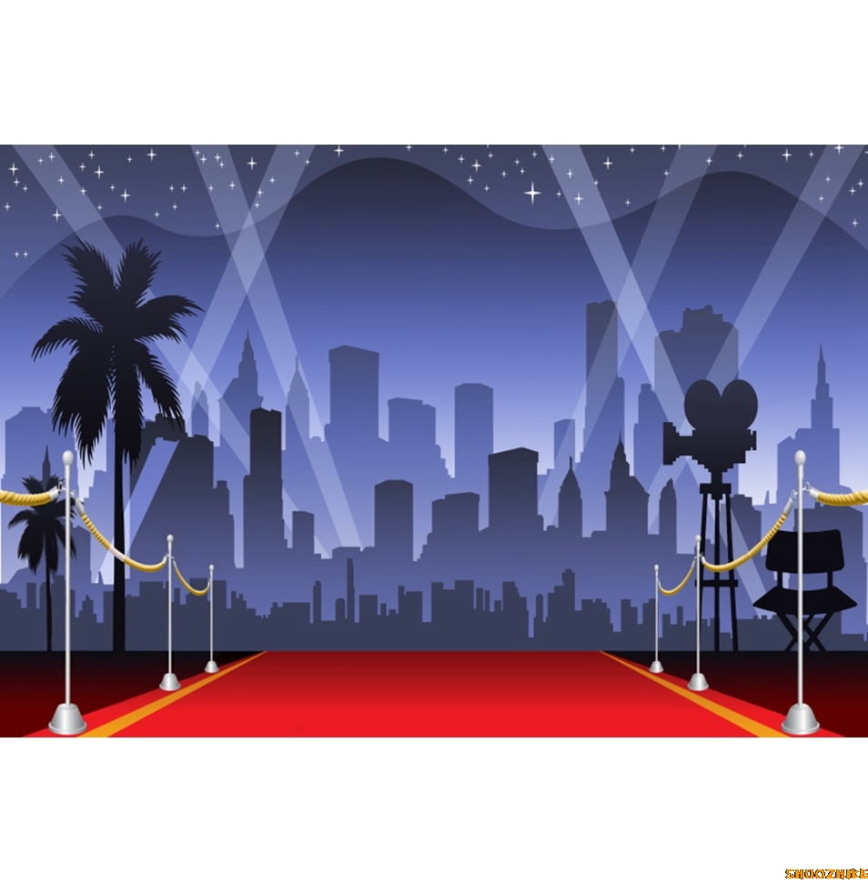 VIP Carpet Movie Theme Backdrop Birthday Party Star Evt Curtain Light ...