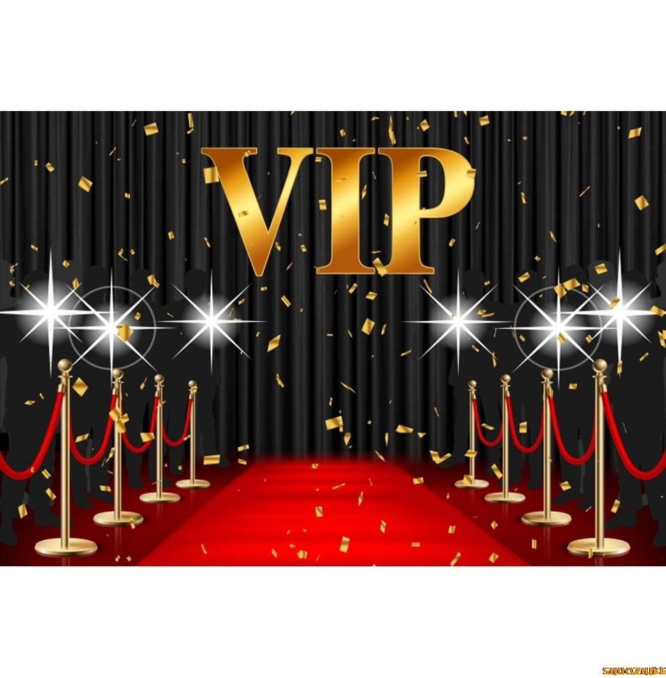 VIP Carpet Movie Theme Backdrop Birthday Party Star Evt Curtain Light ...