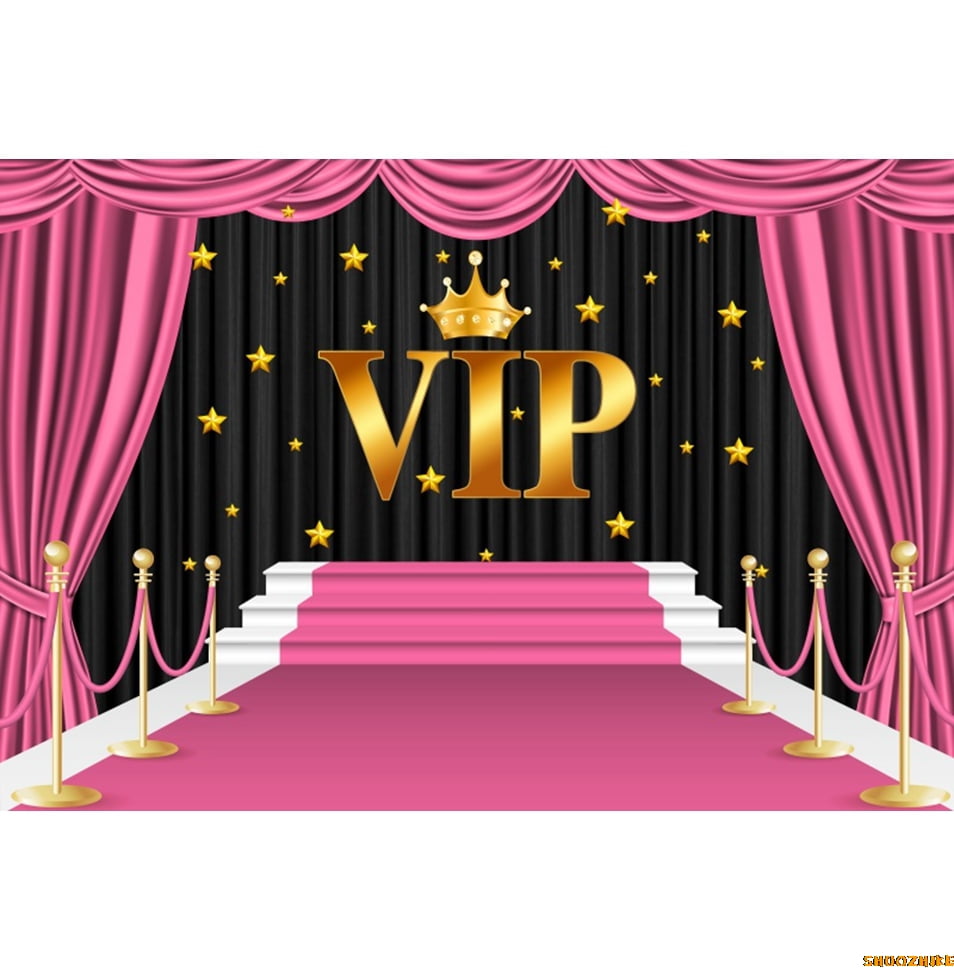 VIP Carpet Movie Theme Backdrop Birthday Party Star Evt Curtain Light ...