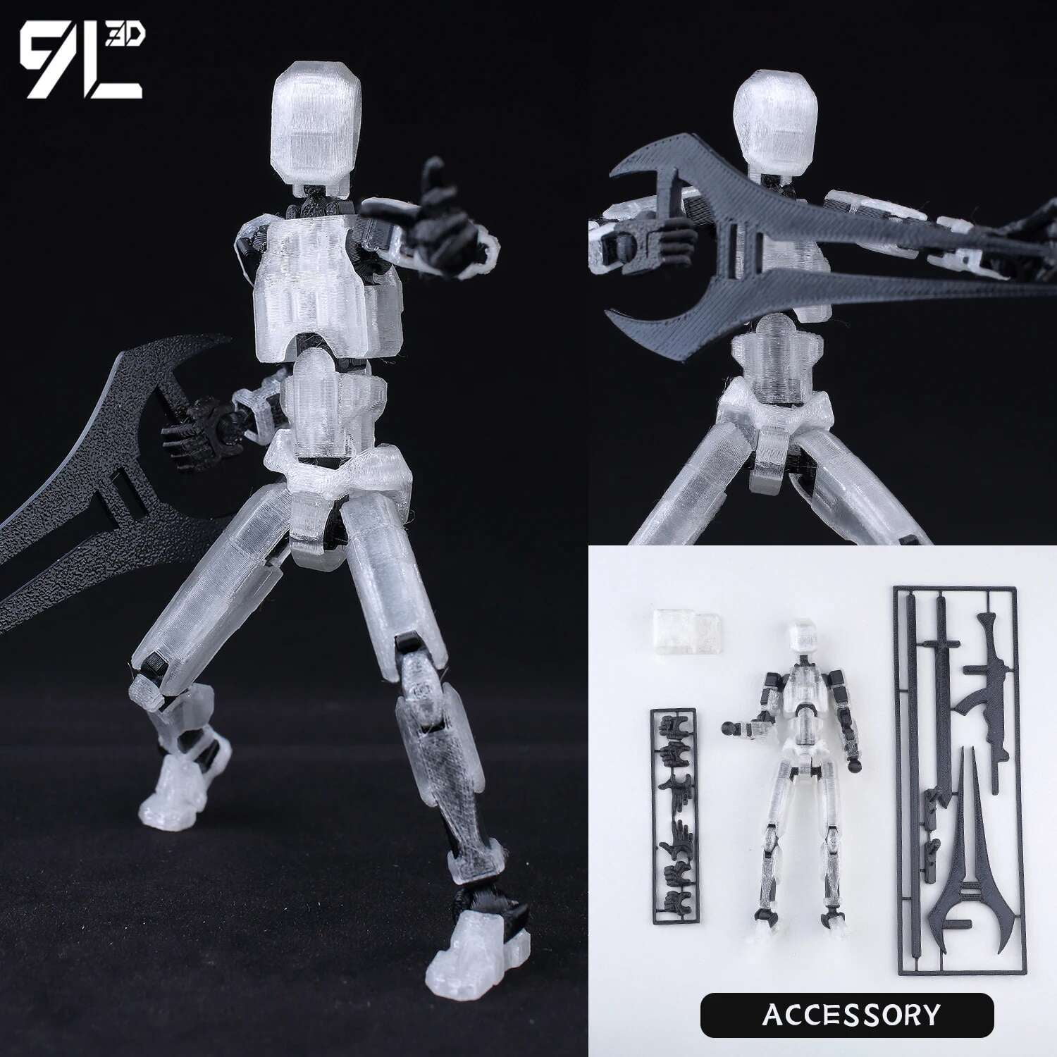 VIP-Dropshipping 9L3D Printed Lucky Dummy 13 Action Figures Movable ...