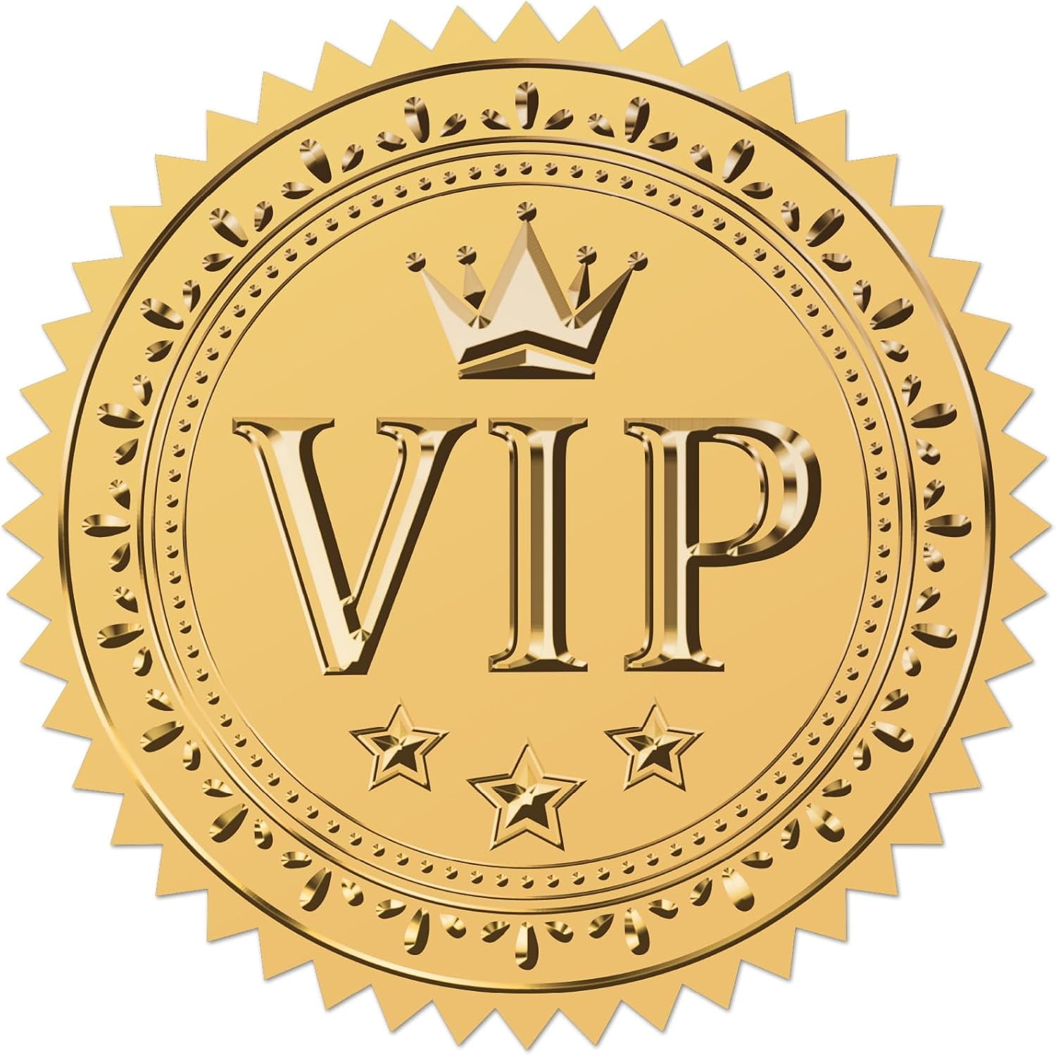 VIP Envelope Stickers 100Pcs 2" Embossed Envelope Seals Stickers ...