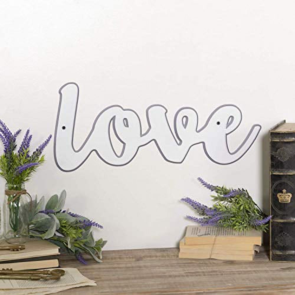 VIP FC1012 Word Love Wall Decor, 20-inch Width, Metal - Walmart.com