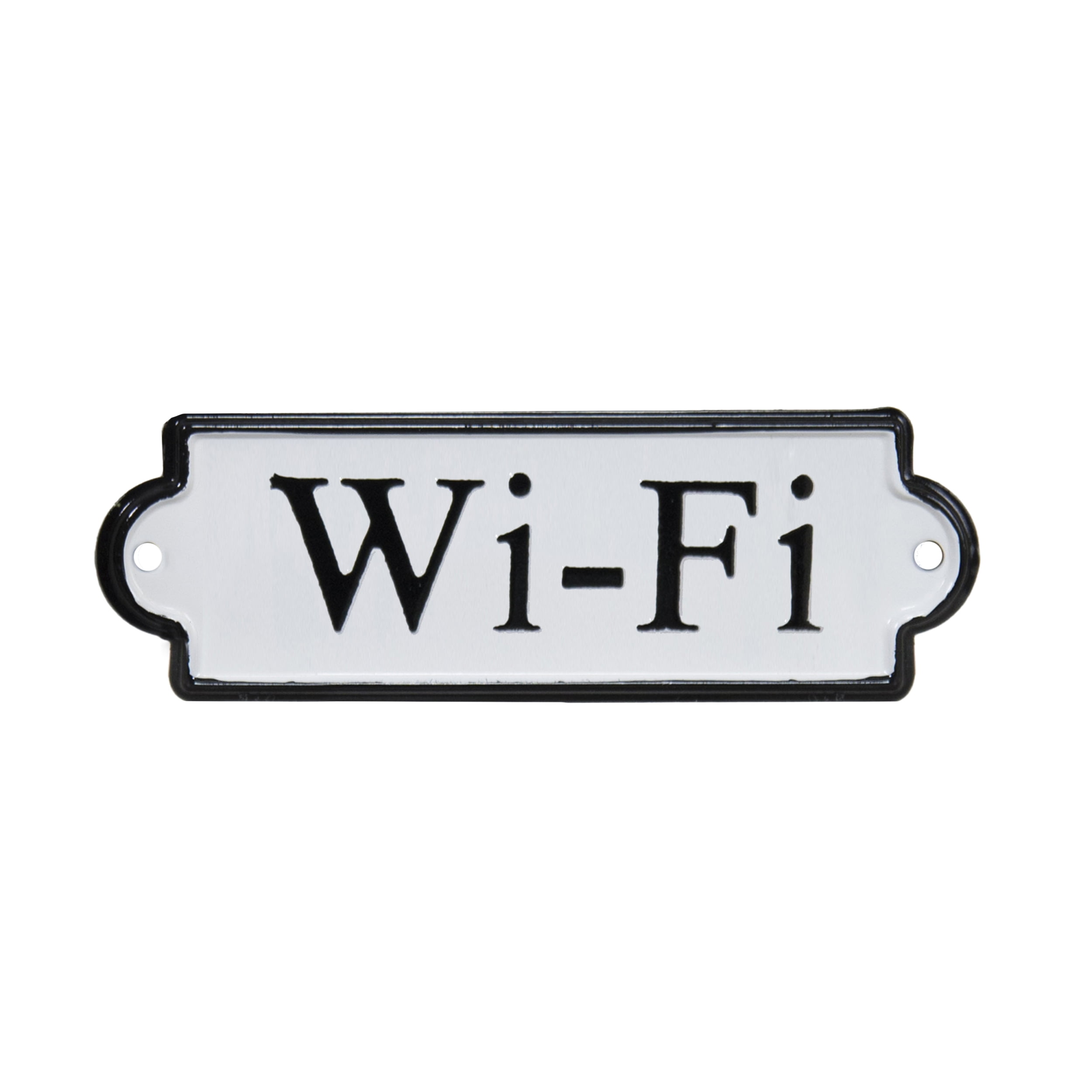 VIP Metal 10 in. White Wi-Fi Word Art Avenue Sign - Walmart.com