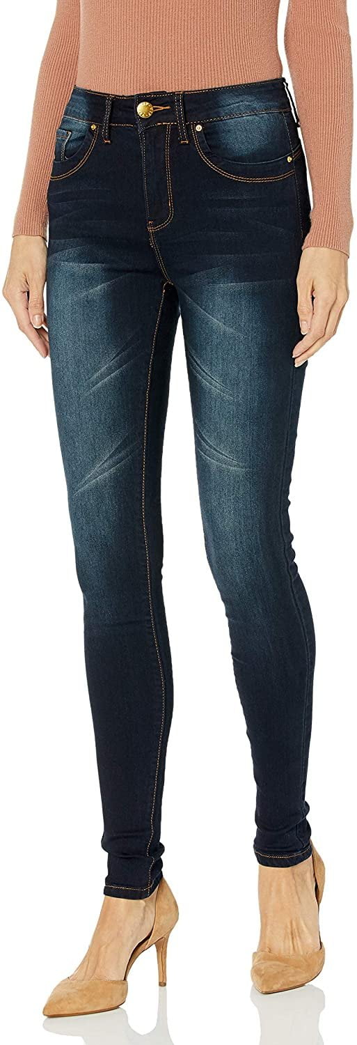 VIP JEANS Teen Girls's Acid Washed Basic Five Pocket Skinny Jeans ...