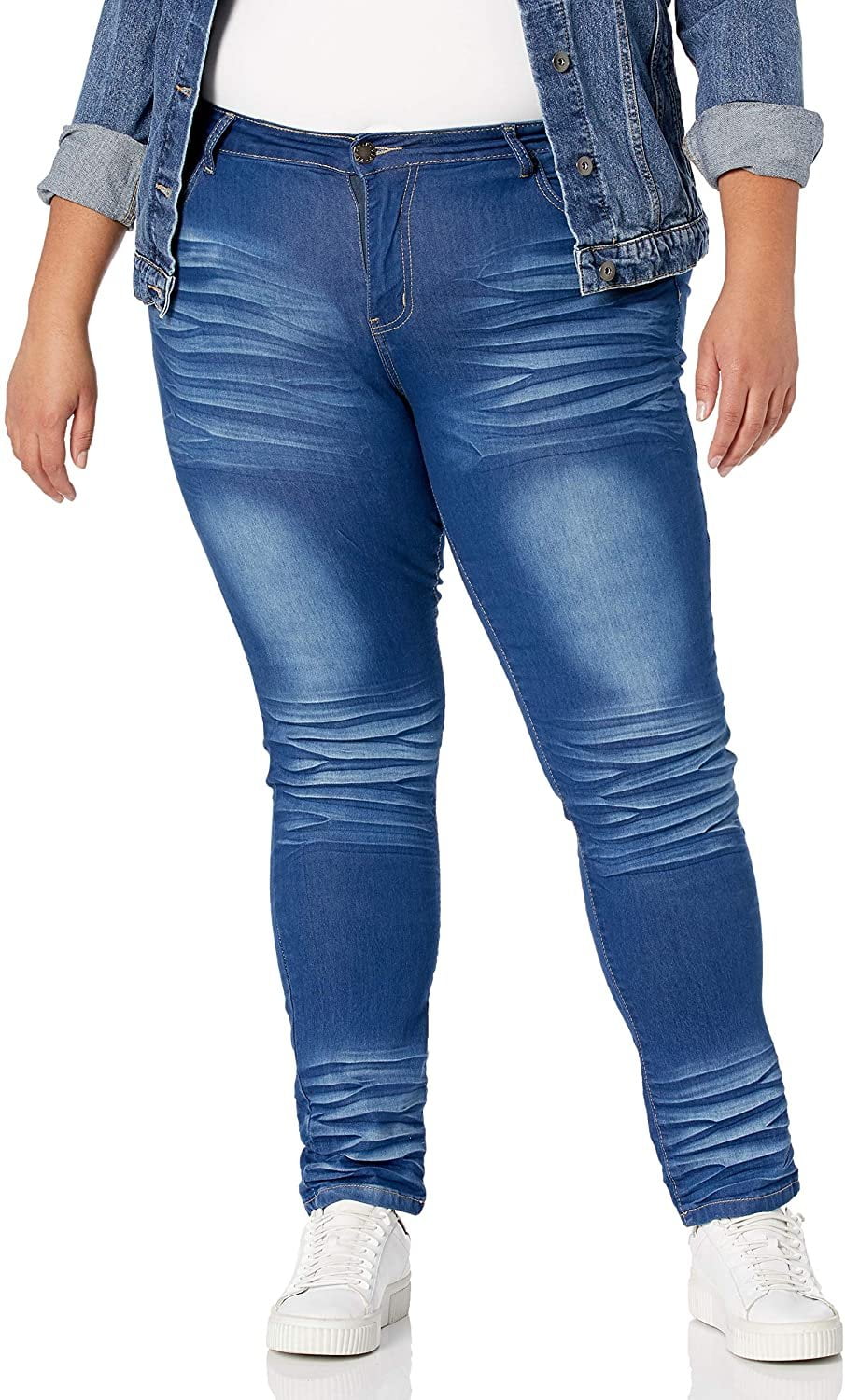 VIP Jeans - Junior Skinny Jeans Stretch Pant Light Iron Wash in Blue 20 ...