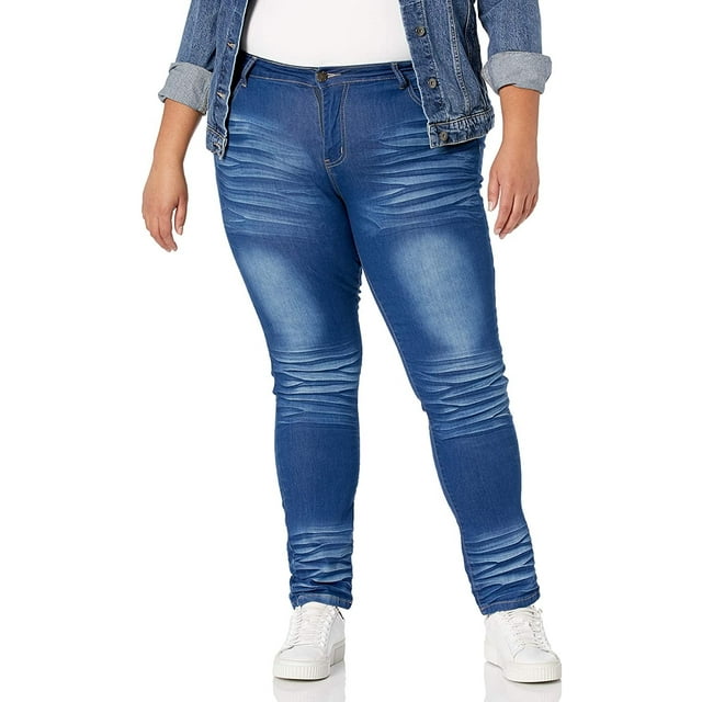 VIP Jeans - Junior Skinny Jeans Stretch Pant Light Iron Wash in Blue 20 ...