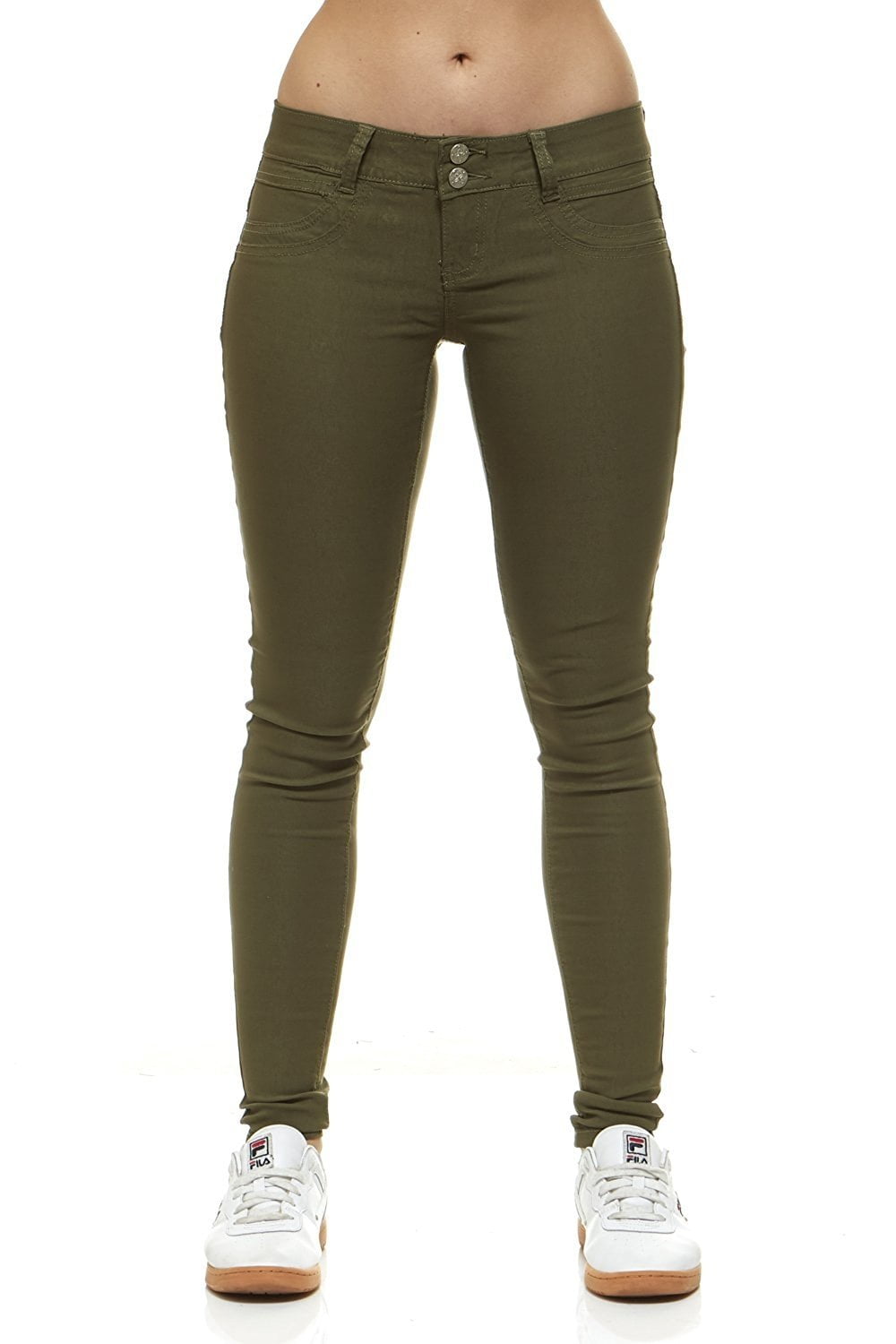 VIP Jeans juniors plus high rise stretchy Skinny Slim Fit Black Green ...