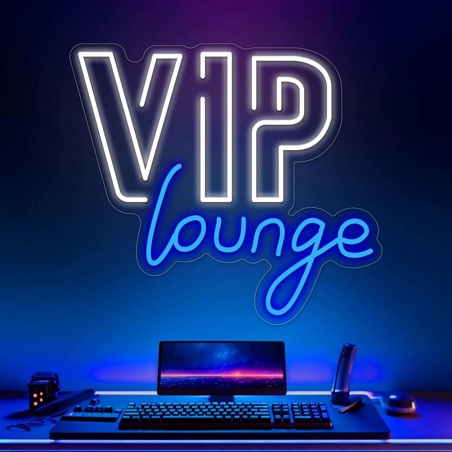 VIP Lounge Neon Signs for Wall Decor, VIP Neon Lights Signs for Room ...