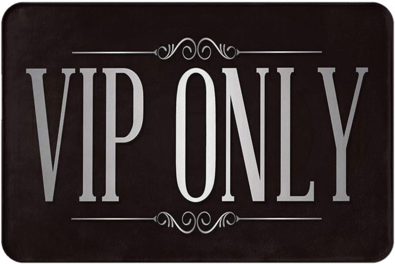 VIP Only Man Cave Non-Slip Absorbent Resist Dirt Doormat Entrance Rug ...