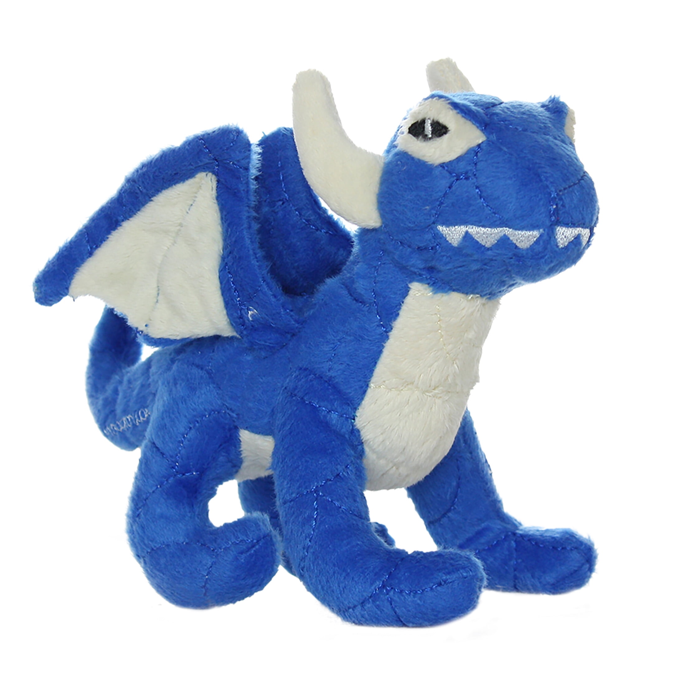 Mighty Jr Dragon Blue Durable Plush Squeaky Dog Toy - Walmart.com