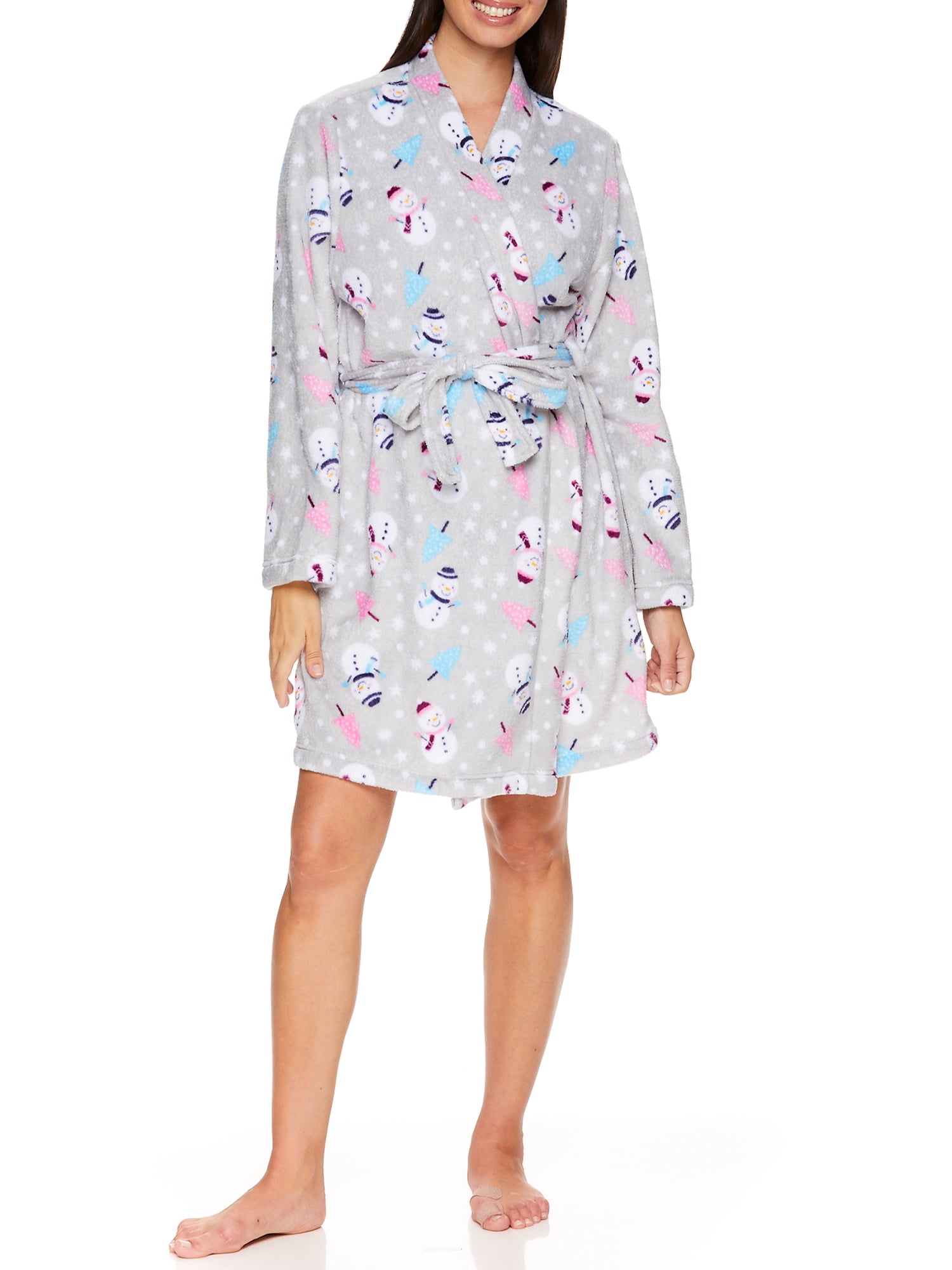 VIP Women's & Women's Plus Plush Pajama Sleep Robe - Walmart.com