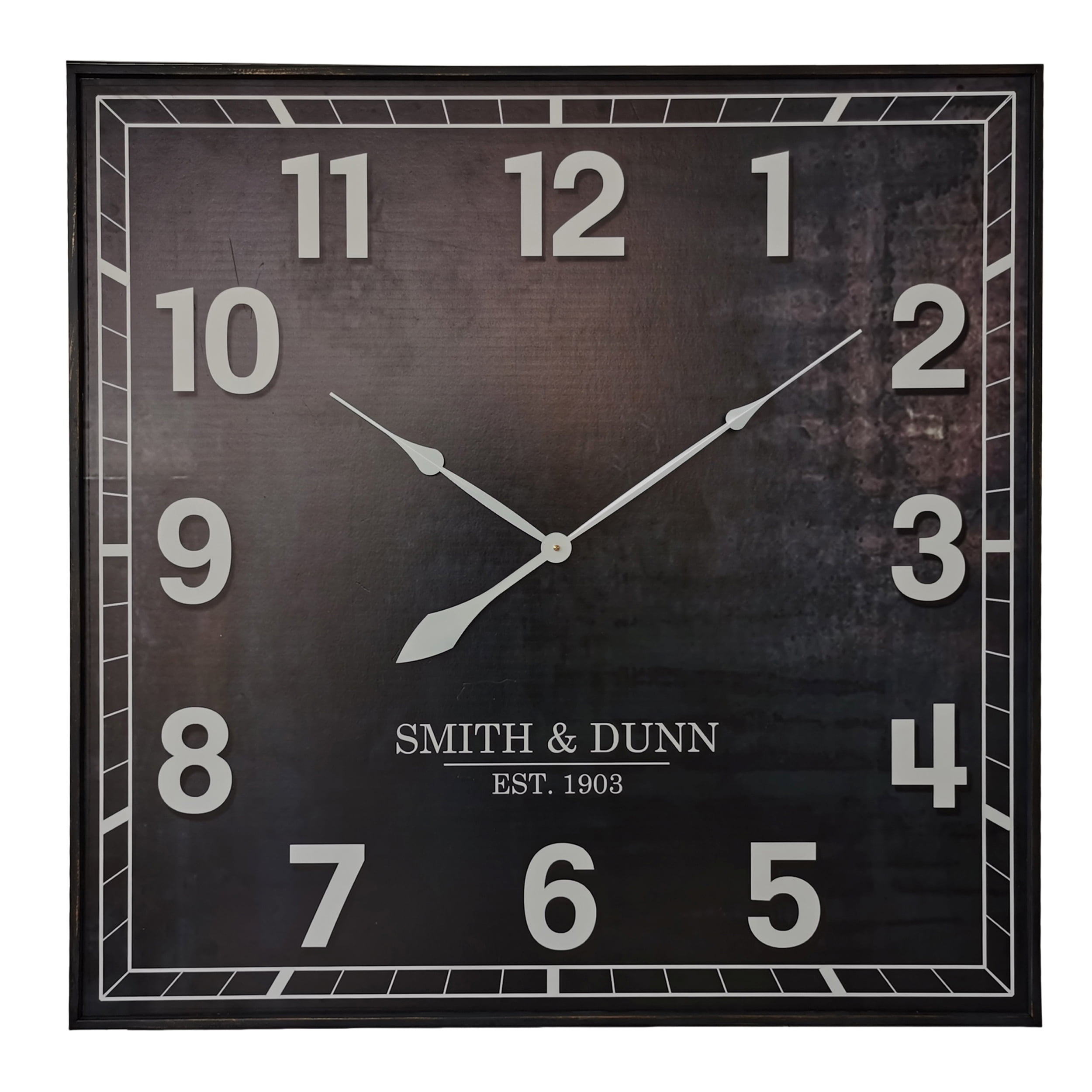 VIP Wood 36 in. Black Square Wall Clock - Walmart.com