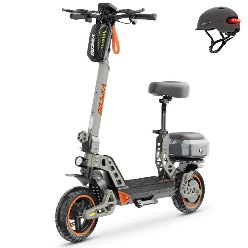 VIPCOO VS2 Electric Scooter for Adult, 700W Off Road E-Scooter, High ...