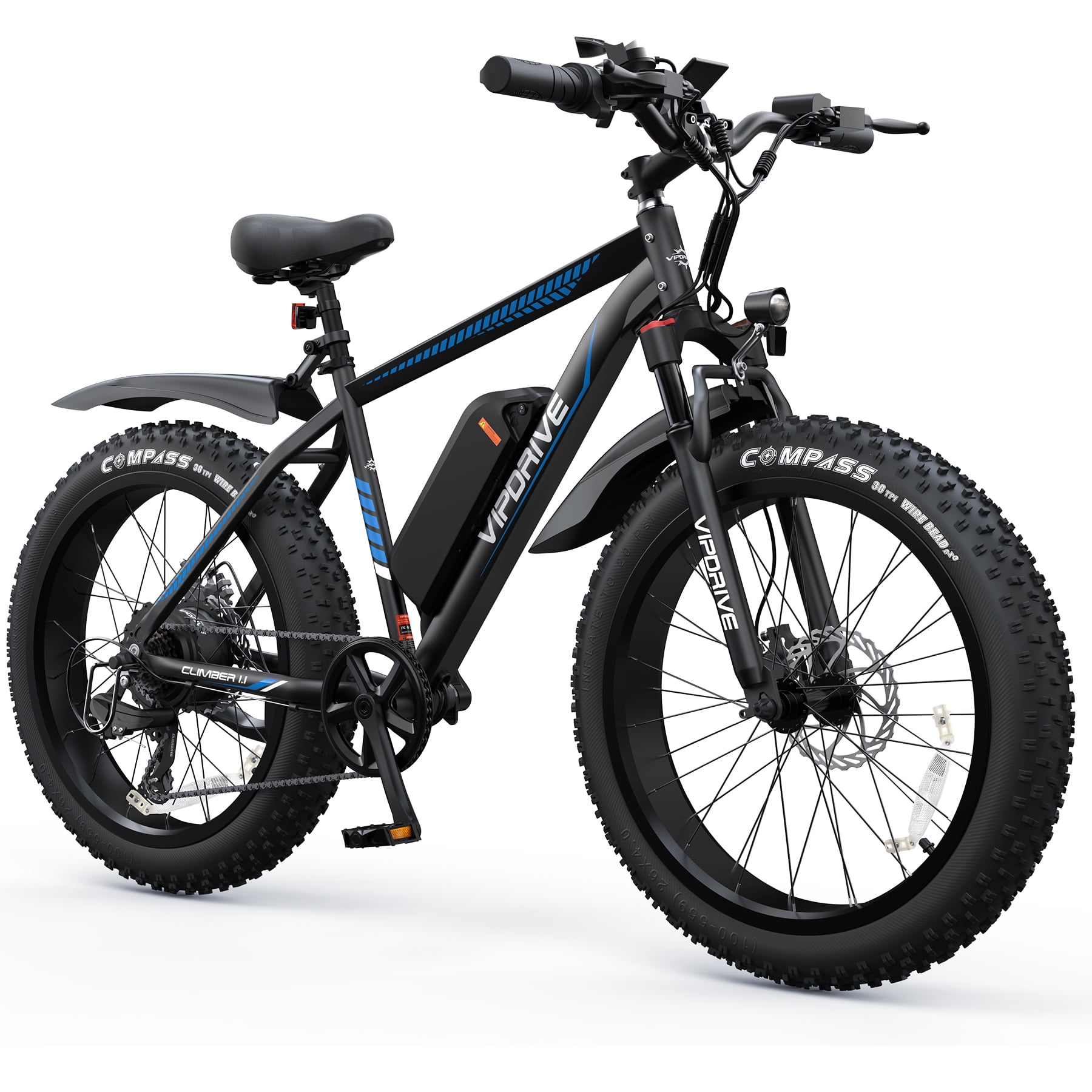VIPDRIVE 26" Electric Bike for Adult with 500W Motor, 21 MPH Ebike up ...