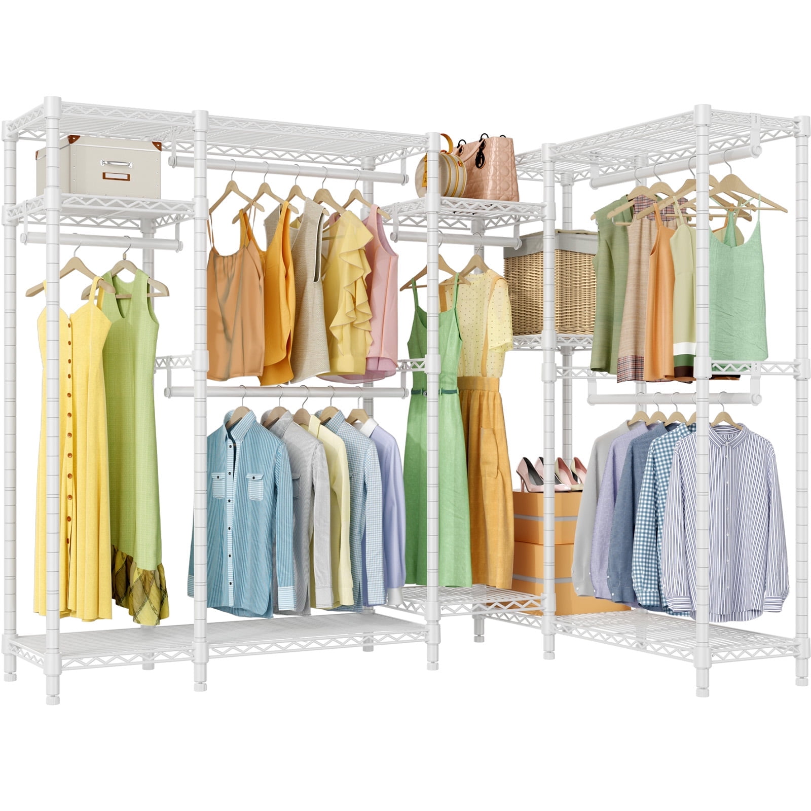 VIPEK L22 Corner Clothes Rack, L Shaped Heavy Duty Garment Rack, Corner ...