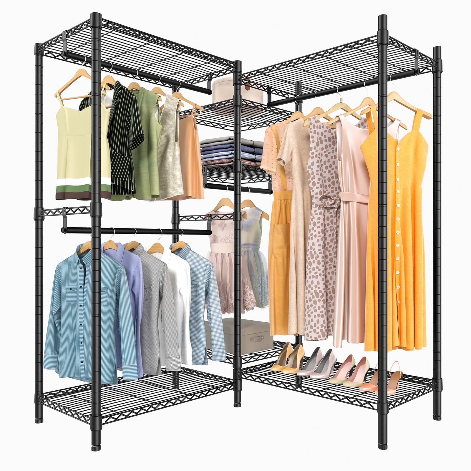 "VIPEK L6 Self-Standing Garment Rack, Strong Iron Clothes Rack, 46.5""L ...