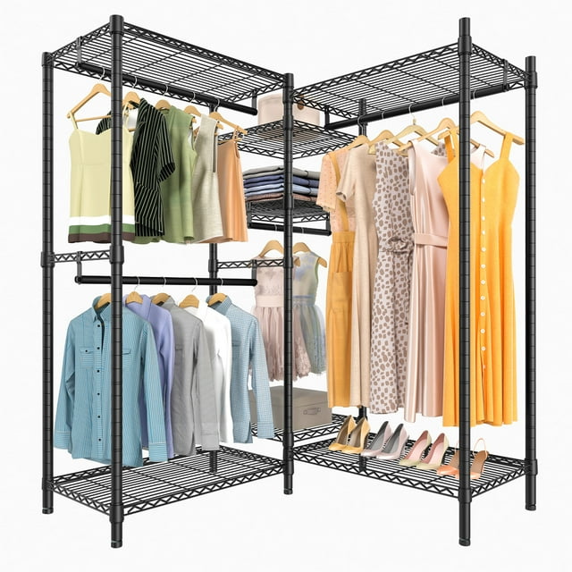 "VIPEK L6 Self-Standing Garment Rack, Strong Iron Clothes Rack, 46.5""L ...