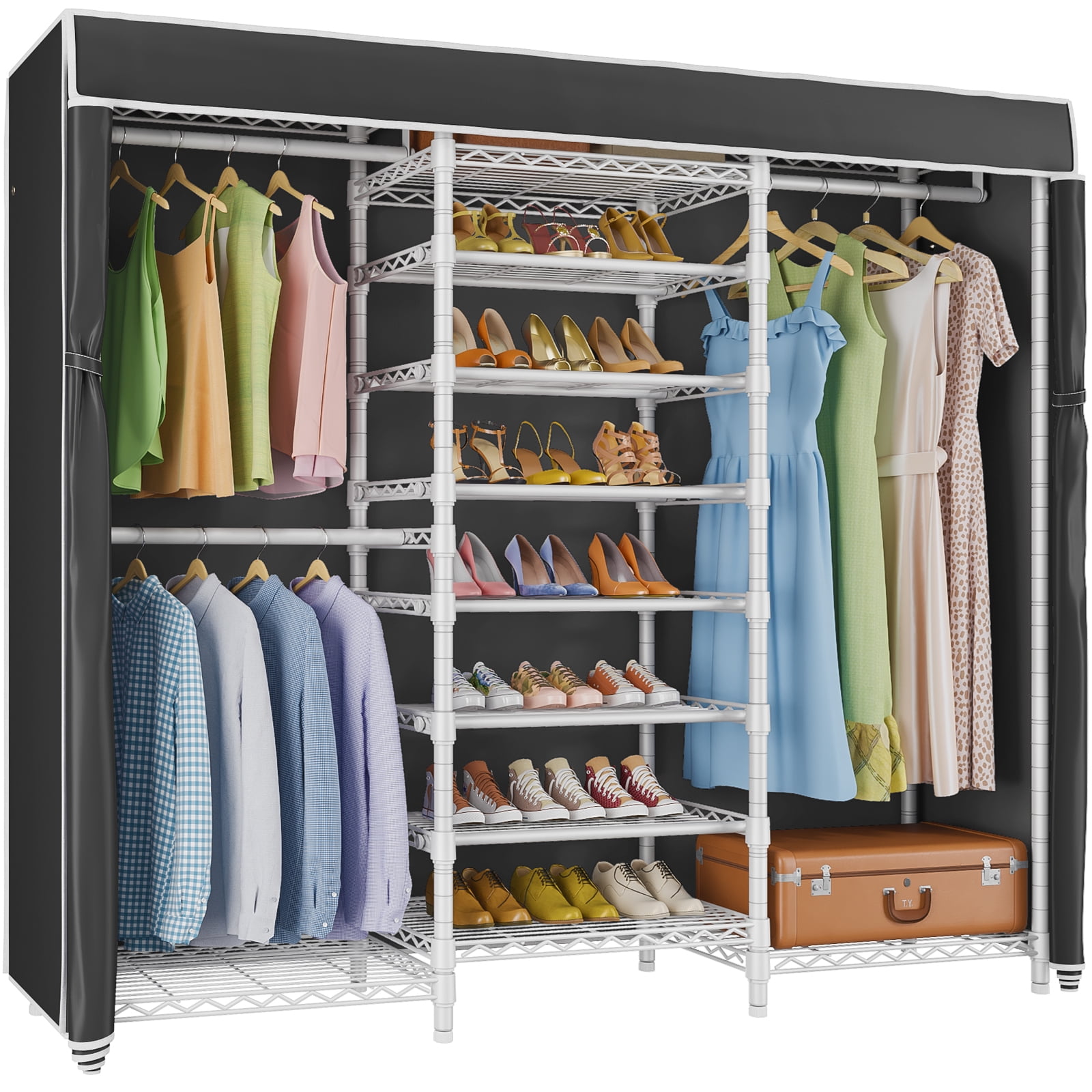VIPEK S3C Heavy Duty Portable Closet, Adjustable Shoe Rack Wire Shelf ...
