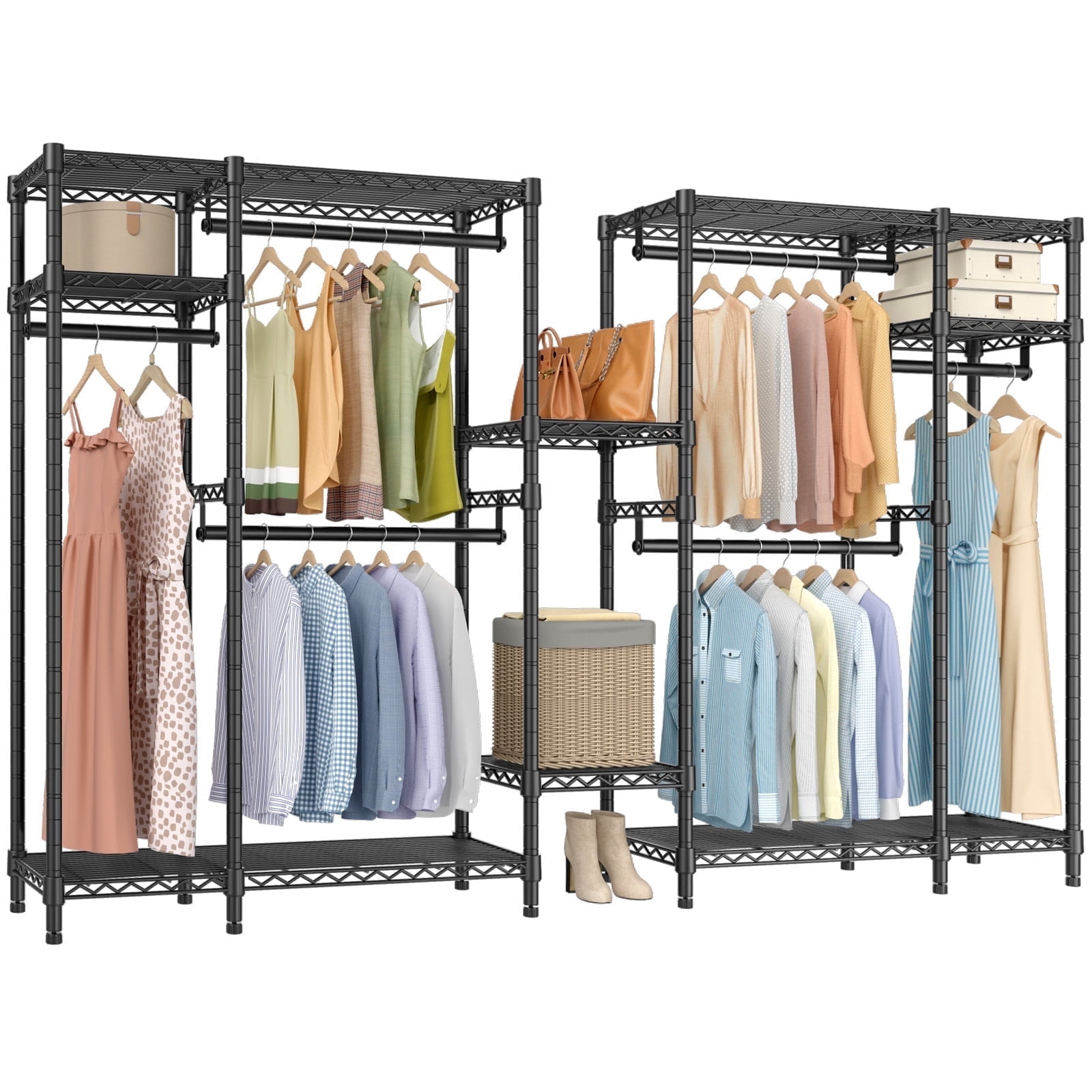 VIPEK V22 Extra Large Garment Rack Heavy Duty Clothing Rack Portable ...