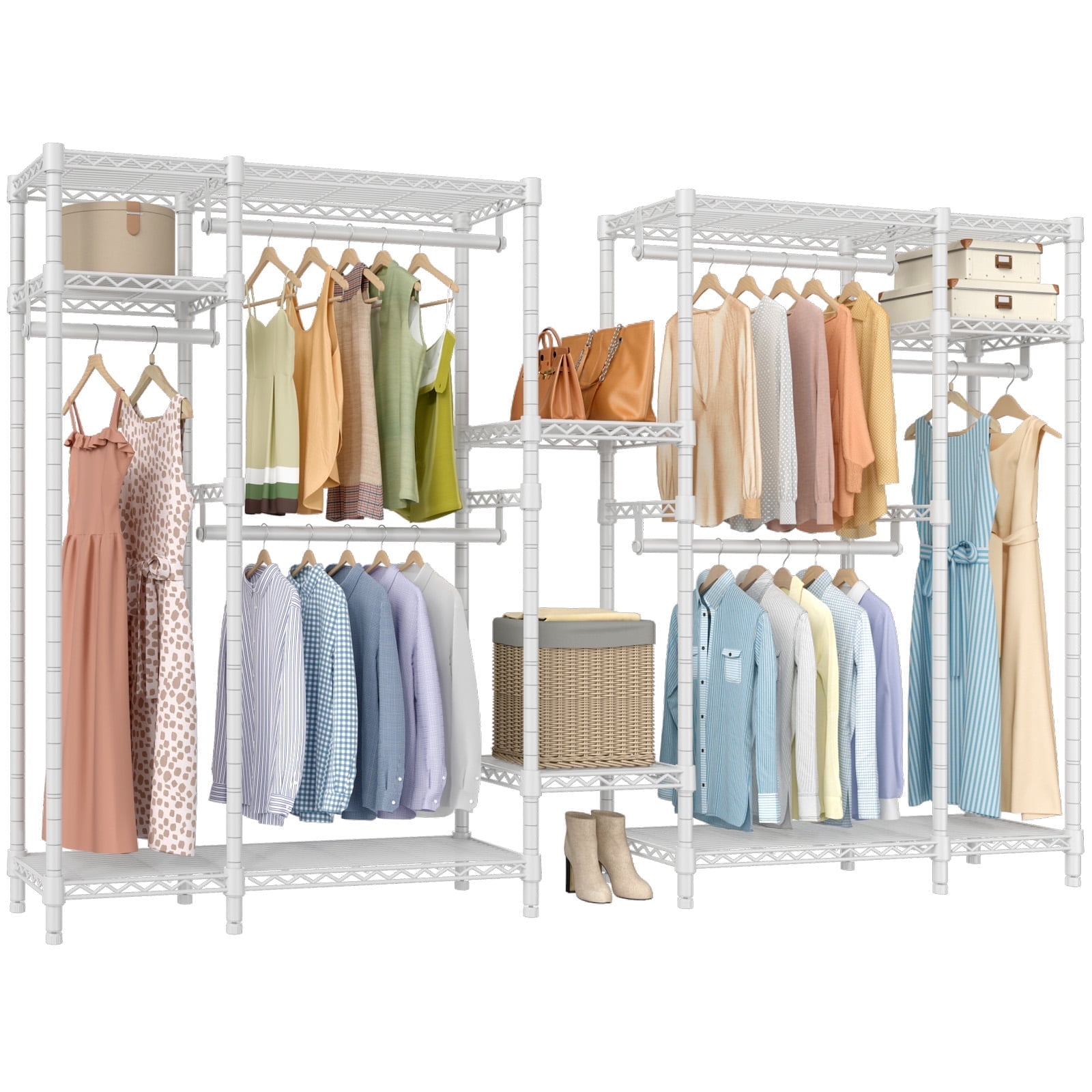VIPEK V22 Extra Large Garment Rack Heavy Duty Clothing Rack Portable ...
