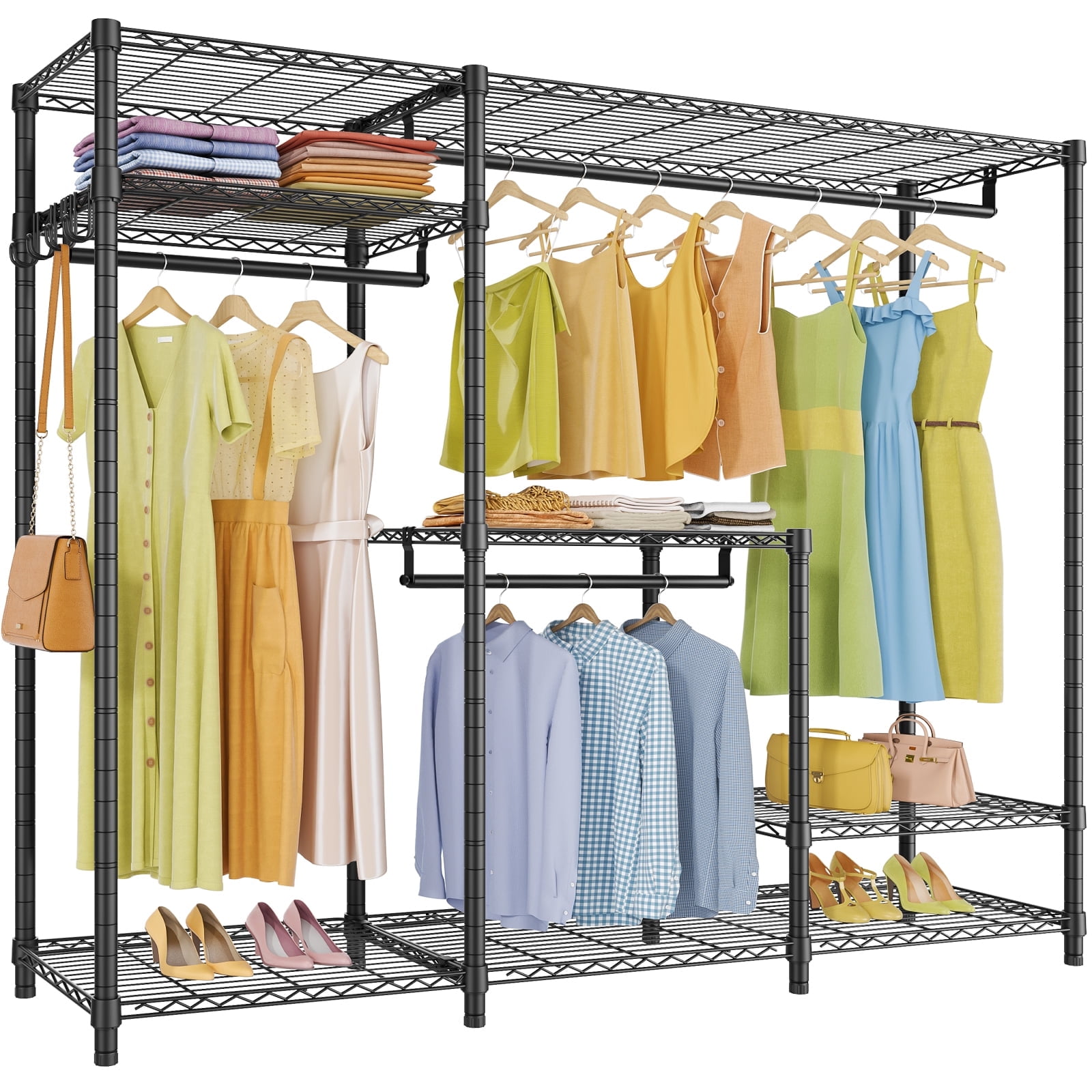 VIPEK V3 Garment Rack Heavy Duty Closet Systems Adjustable Large ...