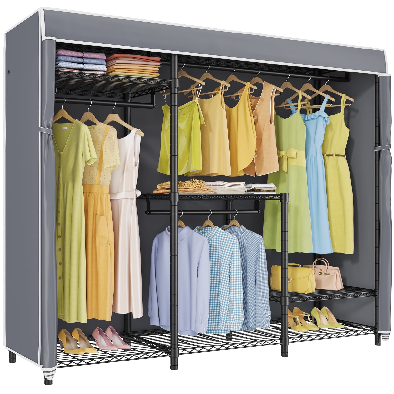 VIPEK V3C Clothes Rack Adjustable Large Armoire Enclosed Clothing Rack ...