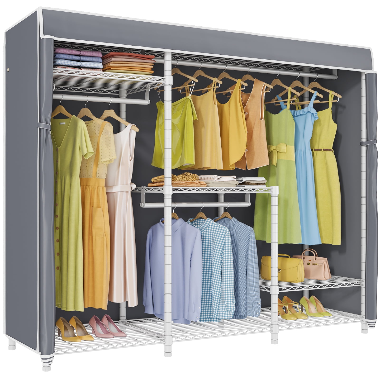VIPEK V3C Clothes Rack Adjustable Large Armoire Enclosed Clothing Rack ...