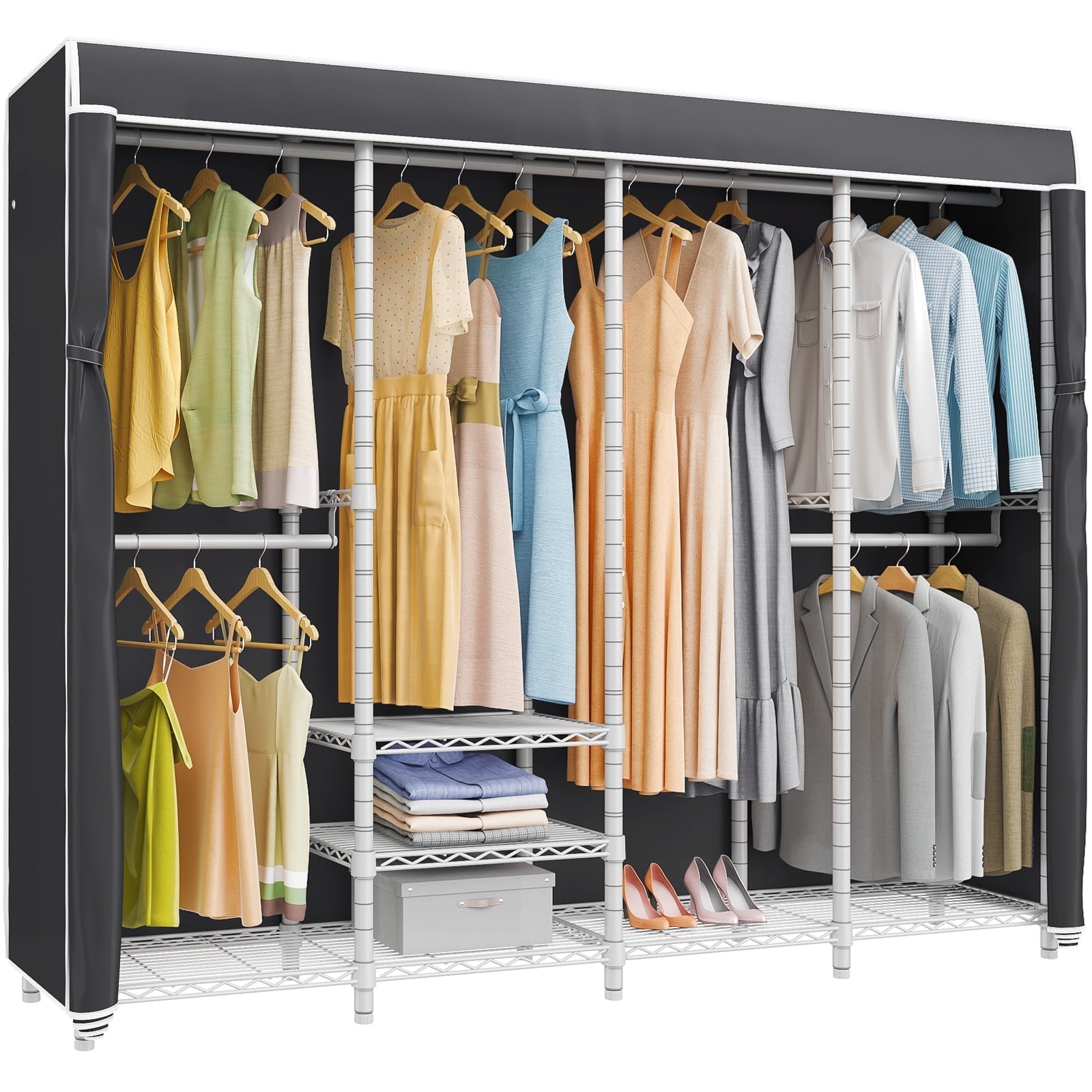 VIPEK V40C Heavy Duty Covered Garment Rack, Freestanding Closet with ...