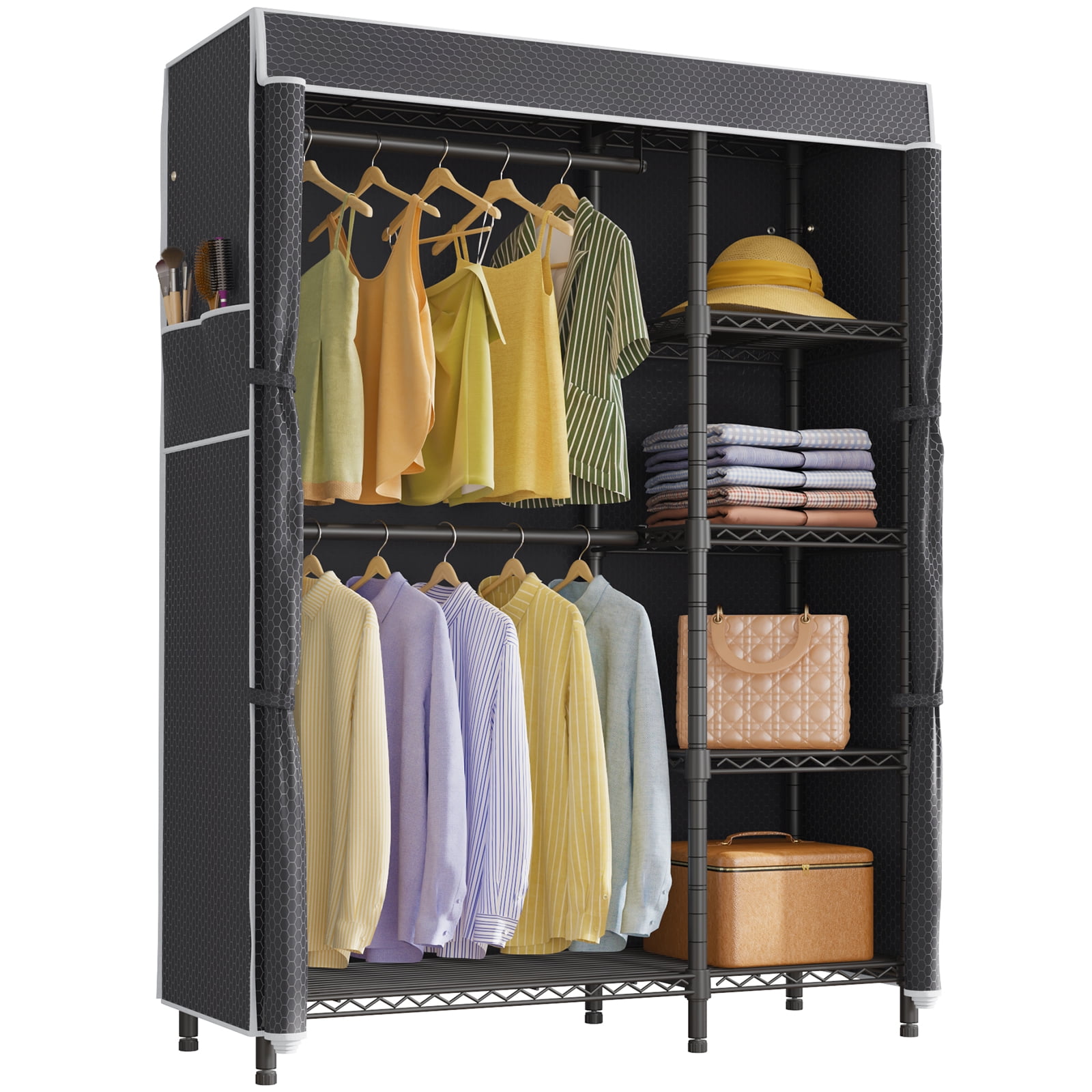 VIPEK V7C Basic Garment Rack with Cover Portable Closets Heavy Duty ...