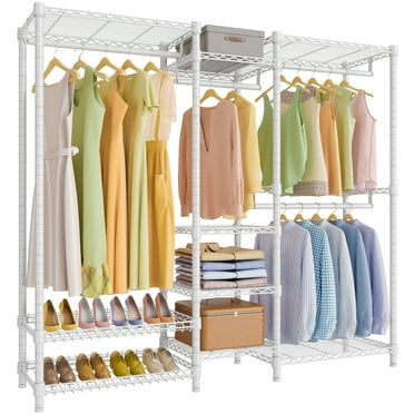 Ktaxon Clothes Rack, Heavy Duty Garment Rack Hanging Clothes Rack ...