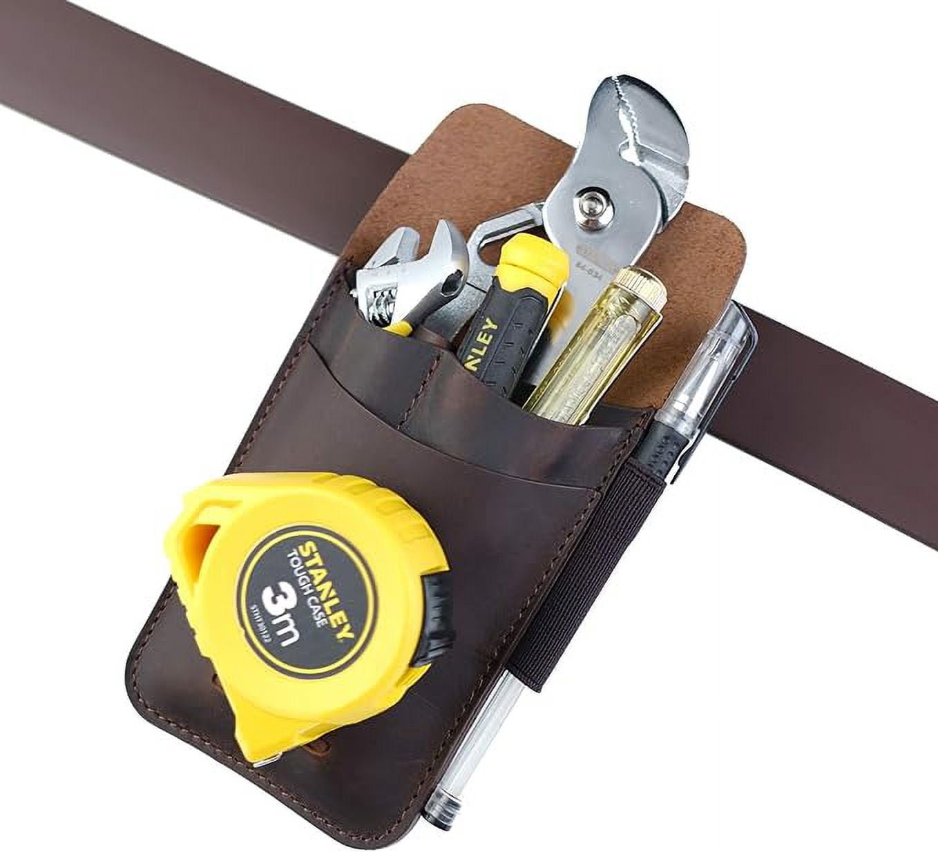 VIPERADE PJ14 Leather Tool Pouch, Tape Measure Holder, Pliers Pouch ...