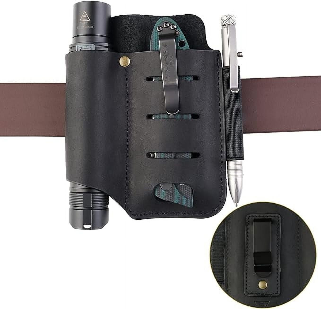 VIPERADE PJ15 Multitool Sheath for Belt, EDC Leather Sheath, Leather ...