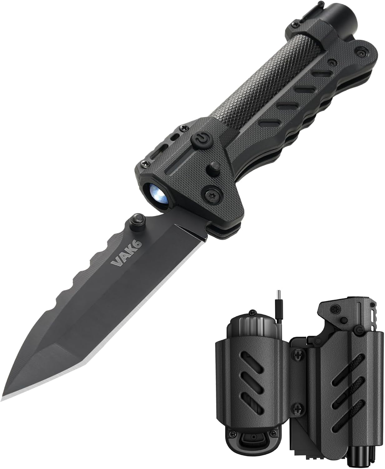 VIPERADE VAK6 Multitool with Folding Knife, LED Flashlight, Pulse ...