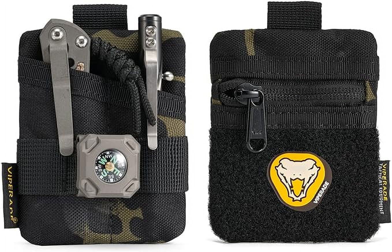 VIPERADE VE13 Mini EDC Pouch, Small Pocket Organizer with DIY Patches ...