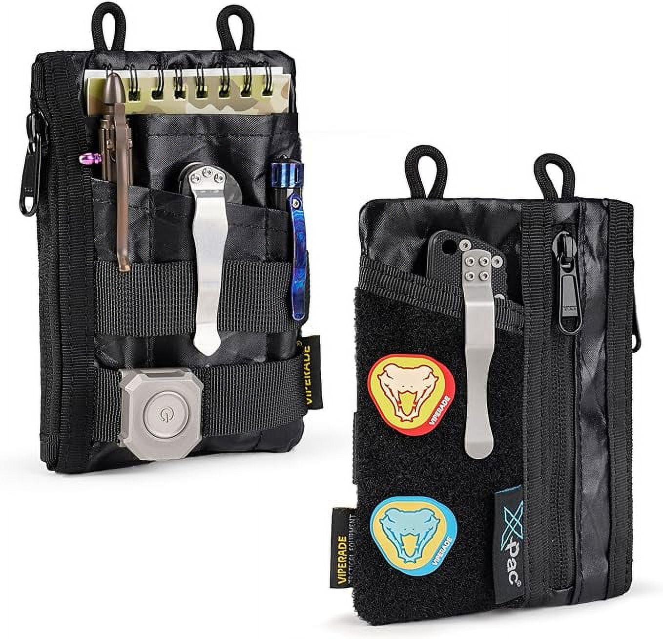 VIPERADE VE16 Pocket Organizer, EDC Pouch for Men, 7 Pockets EDC Pocket ...