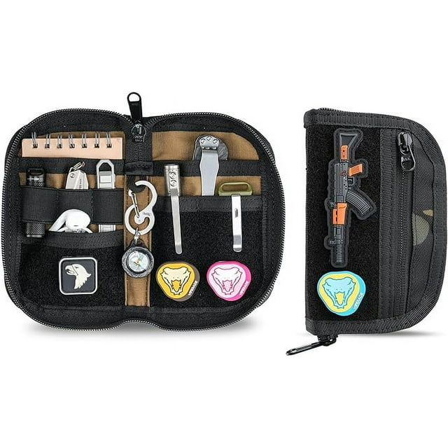 VIPERADE VE21 EDC Pouch, EDC Pocket Organizer for Men, Small EDC Organizer Pouch with 6 Pockets ...