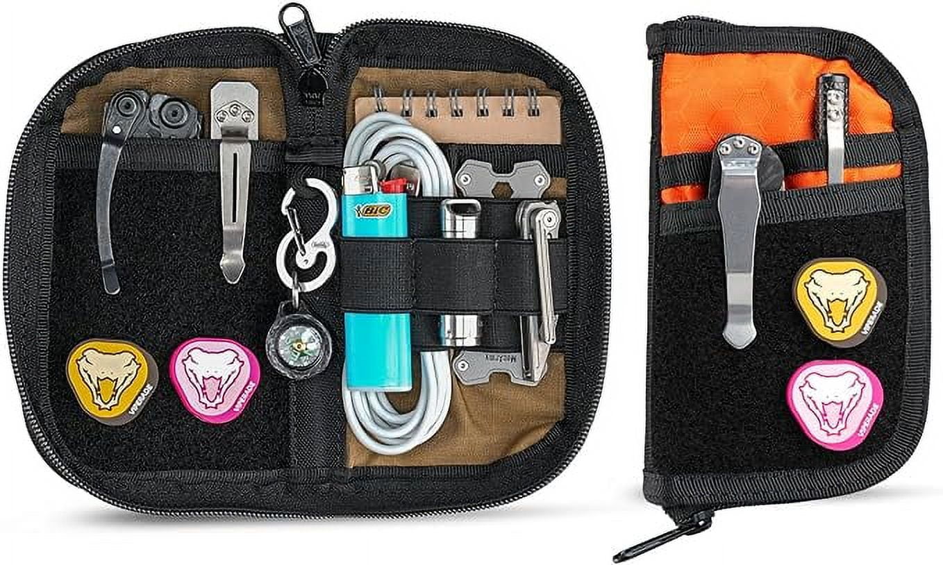 VIPERADE VE22 EDC Pouch, EDC Pocket Organizer for Men, Multitool Pocket ...