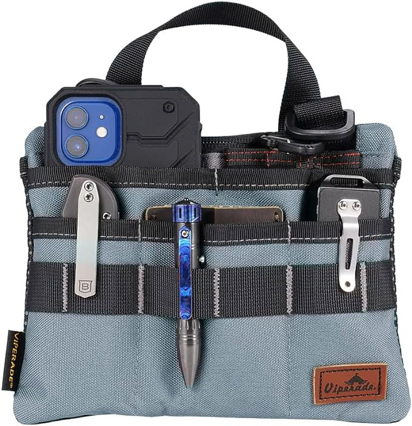 VIPERADE VE5 EDC Pocket Organizer for Men, EDC Pouch with 7 Pockets ...
