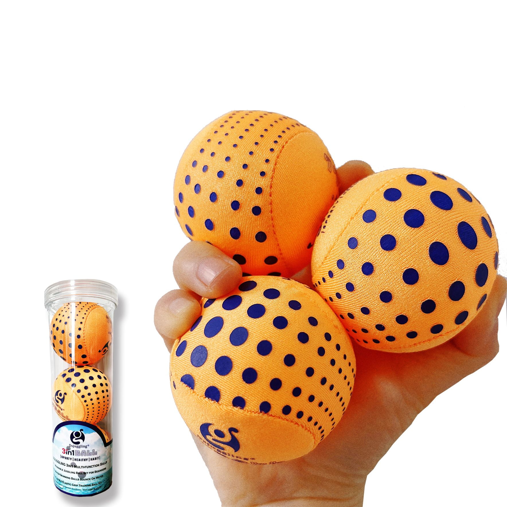 VIPMOON 3in1 Multi-Function Balls, Washable Juggling Ball for Beginners ...