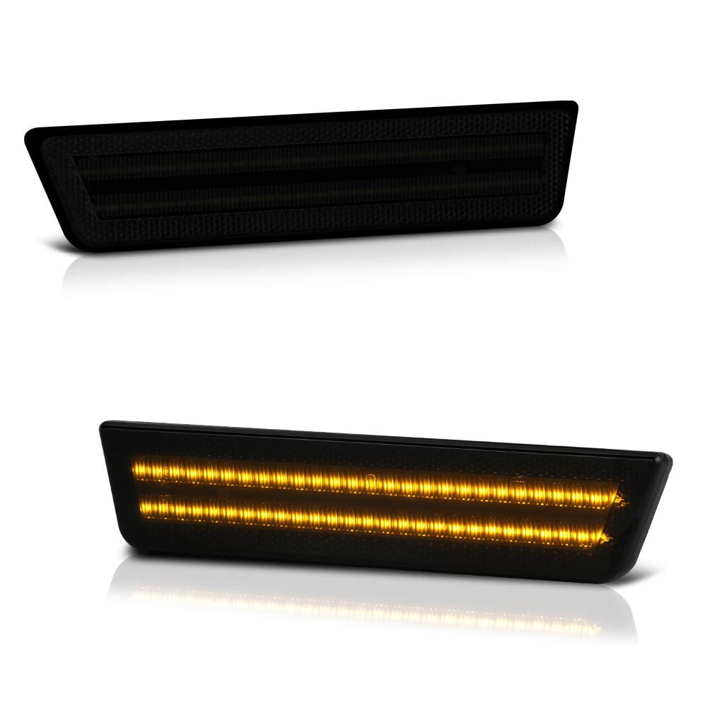 VIPMOTOZ Amber LED Strip AIF4 Side Marker Light Front Fender Parking ...