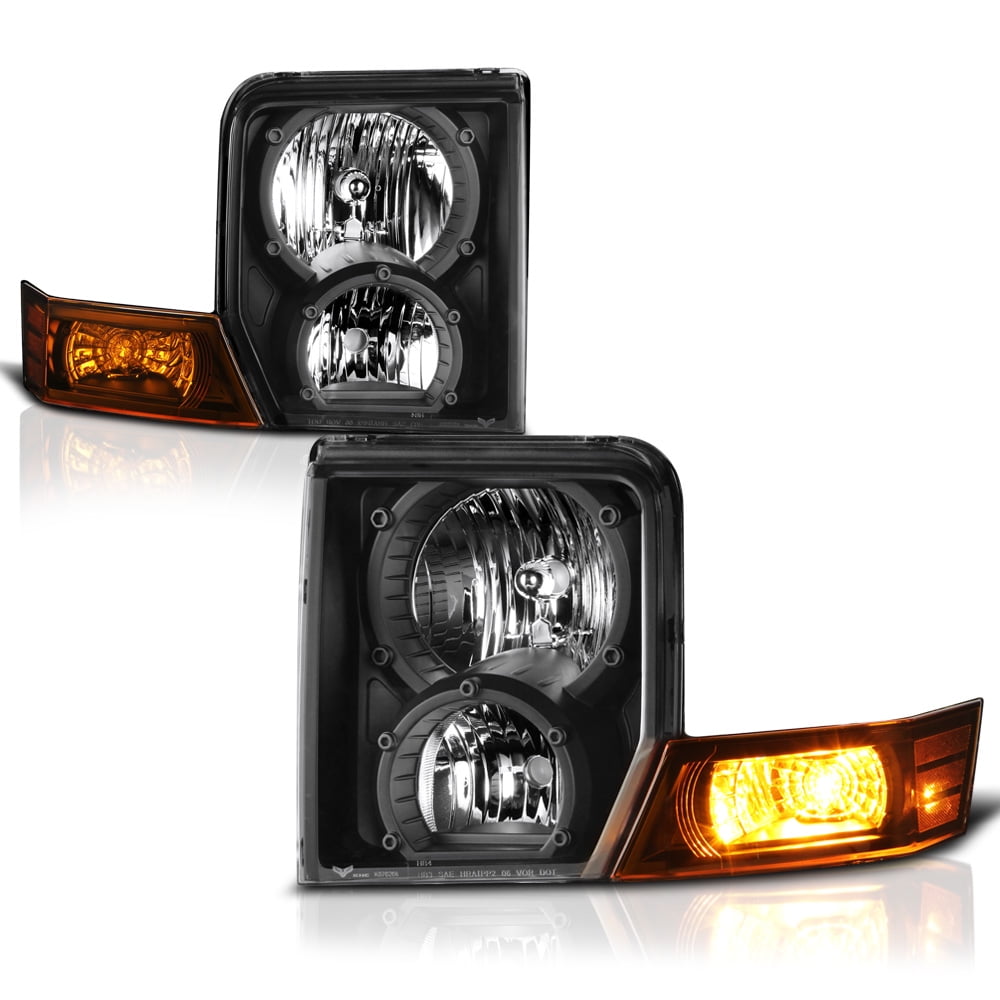 VIPMOTOZ Black Housing OE-Style Headlight Headlamp Assembly For 2006 ...