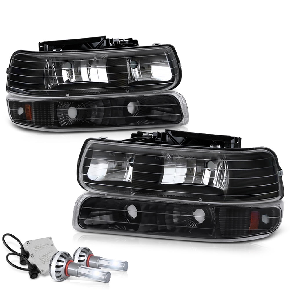 VIPMOTOZ For 1999-2002 Chevy Silverado 1500 2500 3500 Headlights ...
