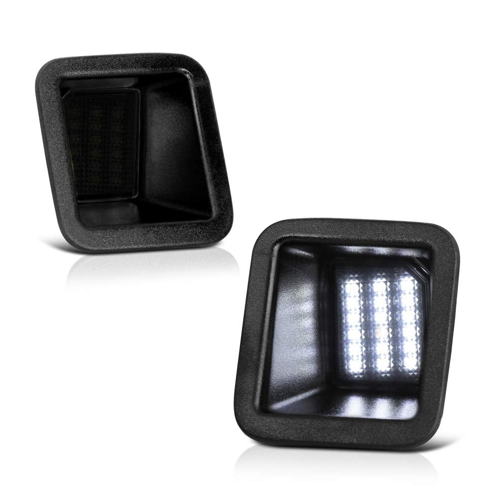 VIPMOTOZ Full LED Smoked IFF17 Lens License Plate Light Tag Lamp ...