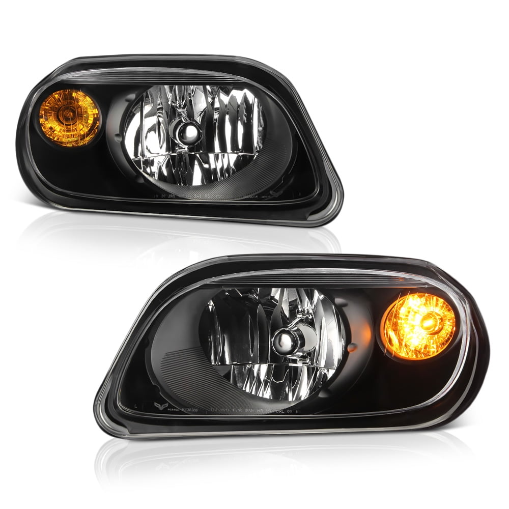 VIPMOTOZ Black Housing OE-Style Headlight Headlamp Assembly For 2006 ...